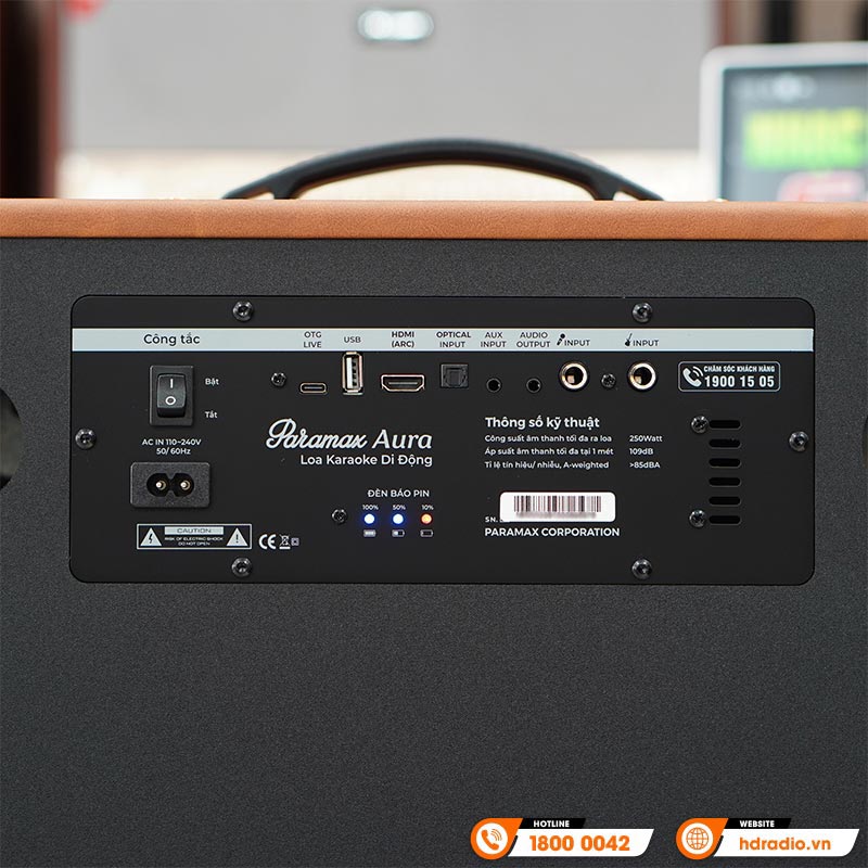Loa Paramax Aura chíp DSP kép 32bit Hát như Phòng Thu
